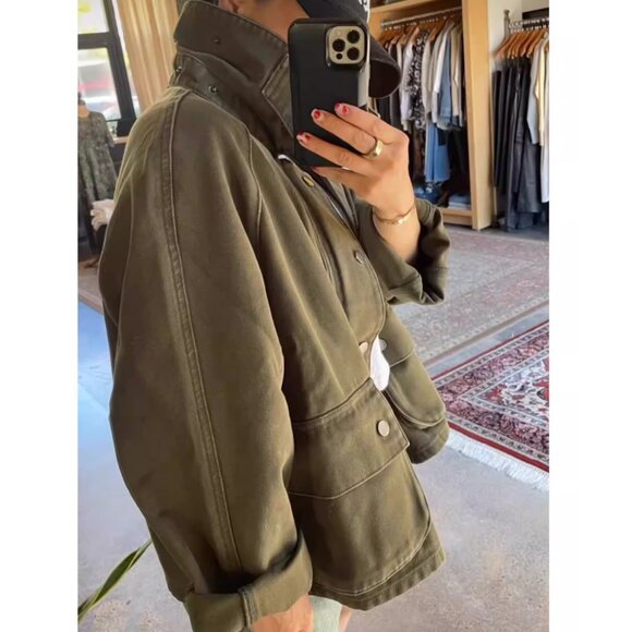 Denimist | Jackets & Coats | Nwt Denimist Oversized Field Jacket Olive ...